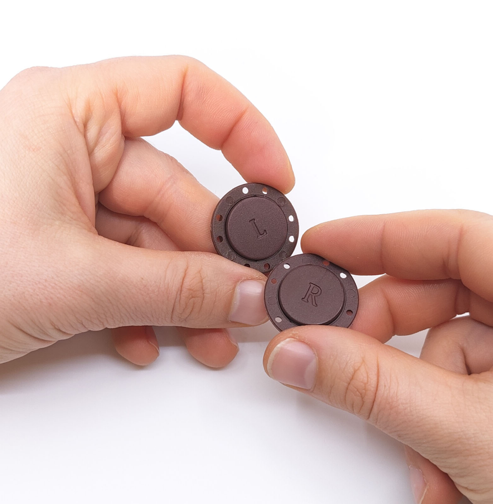 Brun magnetisk knapp | Smarte magnetknapper, 32,00 NOK